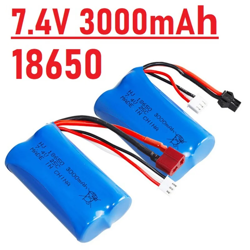 7-4V-3000mAh-2S-18650-lipo-battery-For-Udi-U12A-Syma-S033g-Q1-H100-H101 ...