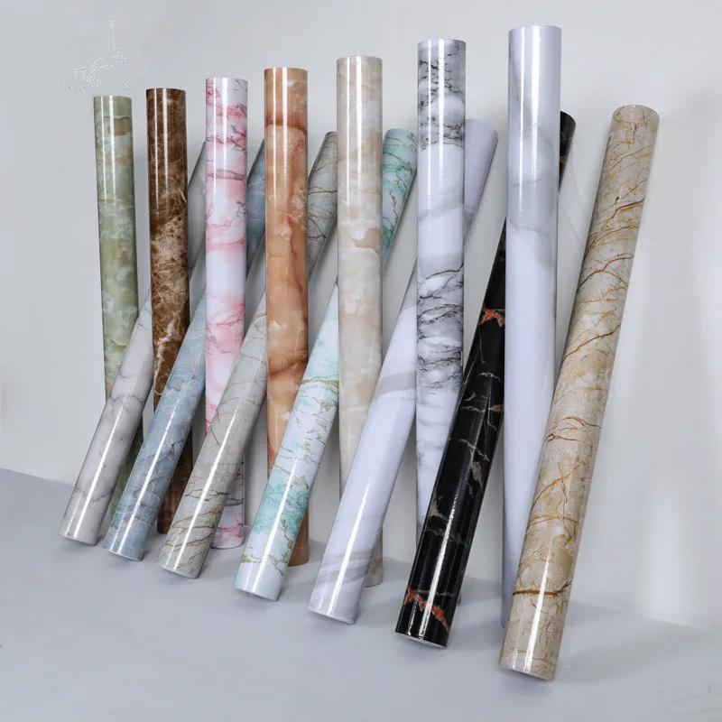 Width-Marble-Wallpaper-Contact-Paper-Waterproof-Oil-proof-Wall-Stickers ...