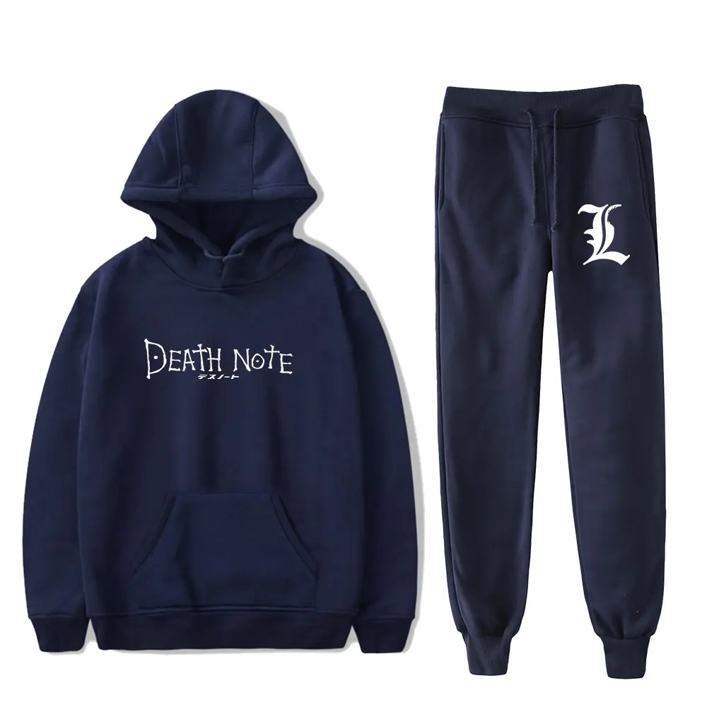 Death Note New Logo Rapper Pullover Hoodie Merch Hoodies Set Men Women ...