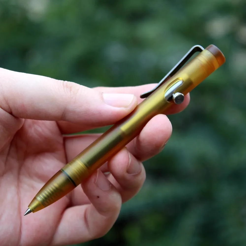 1-Piece-ULTEM-Made-Bolt-Pen-with-Titanium-Pocket-Clip-EDC-PEI-Ball ...