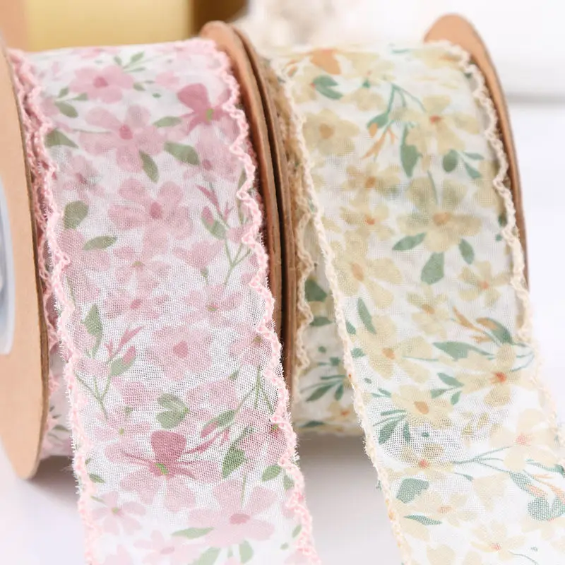 99-100Yards-25MM-38MM-Through-Lace-Print-Soft-Ribbon-0629R18-DIY-Make ...