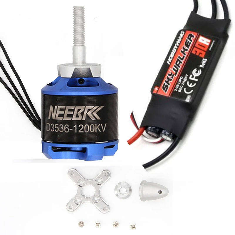 RC Fixed Wing Airplane motor D3536 1200KV Hobbywing 30A 40A esc for ...