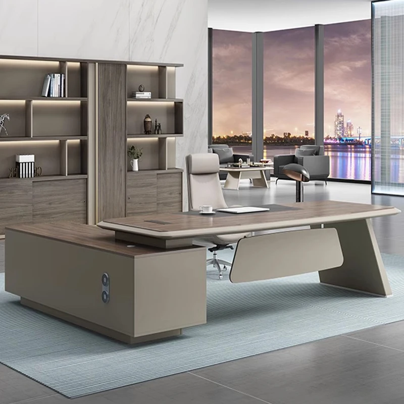 Office Boss Desk Business Minimalist Modern Desk Combination Manager ...