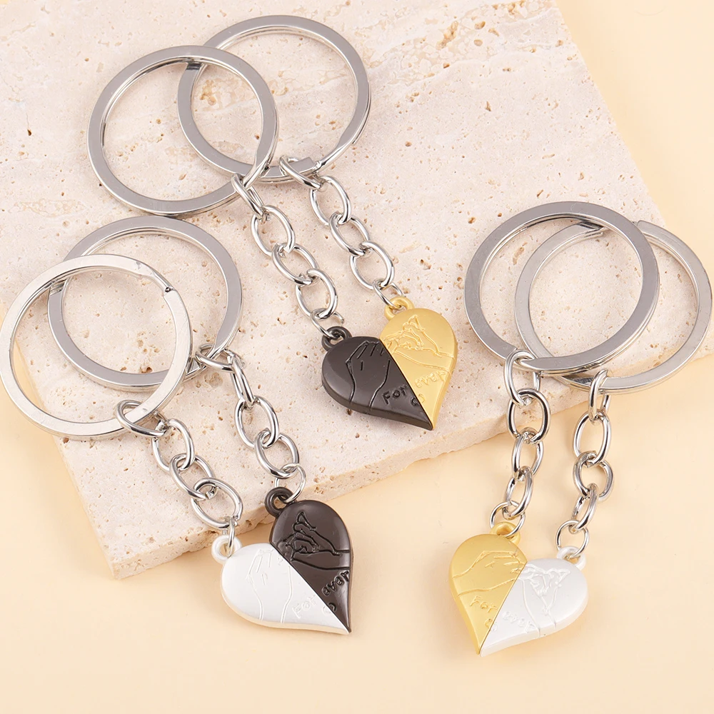 1Pair-Cute-Love-Heart-Magnetic-Keychain-for-Couple-Friend-Women-Men ...