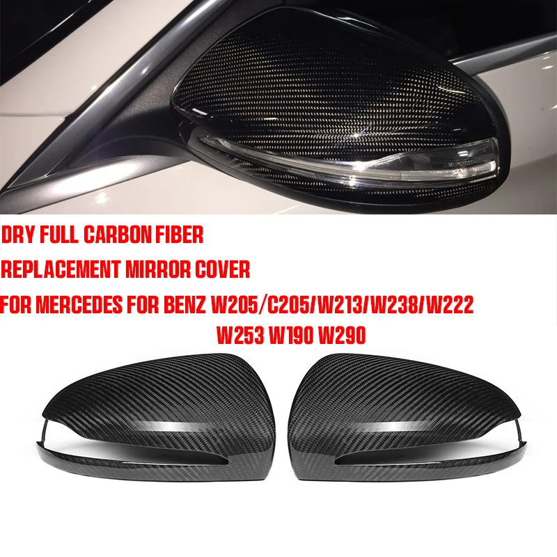 Replacement-Dry-Full-Carbon-Fiber-Car-RearView-Side-Mirror-Cover-For ...