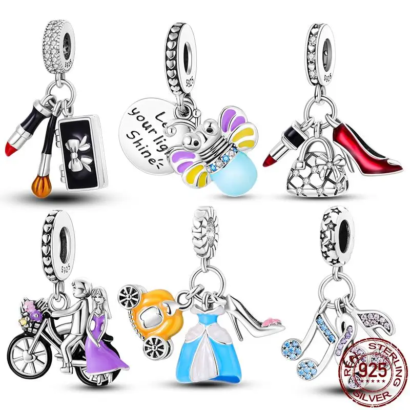 New-in-925-Sterling-Silver-Luminous-Colorful-Fireflies-Charms-Fit ...