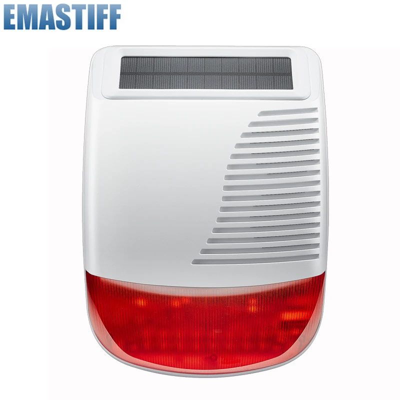 433MHz Wireless Solar Strobe Siren Waterproof For Tuya PG103 106 107 ...