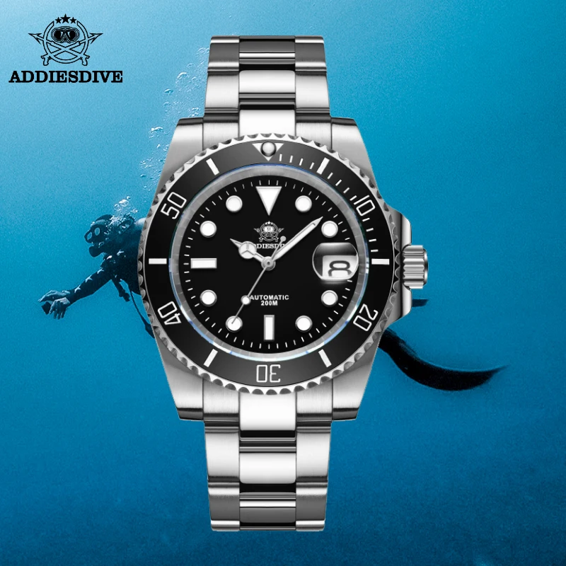 ADDIESDIVE-Business-Leisure-Stainless-Steel-Watch-Man-In-Europe-America ...