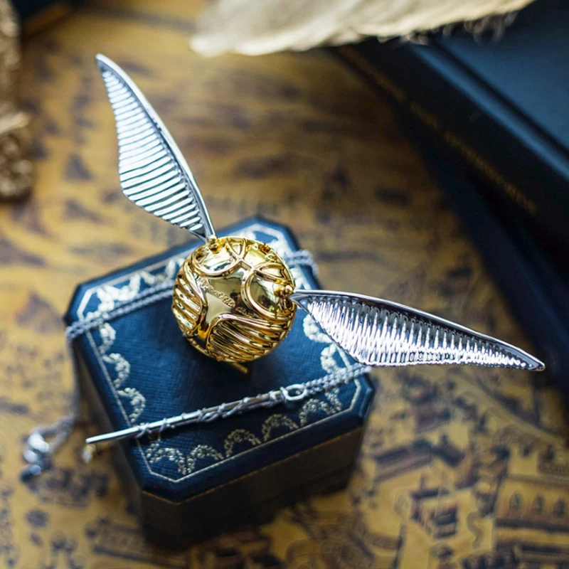 Golden Snitch Ring Storage Box Luxury Metal Jewelry Box Surprise Wings ...