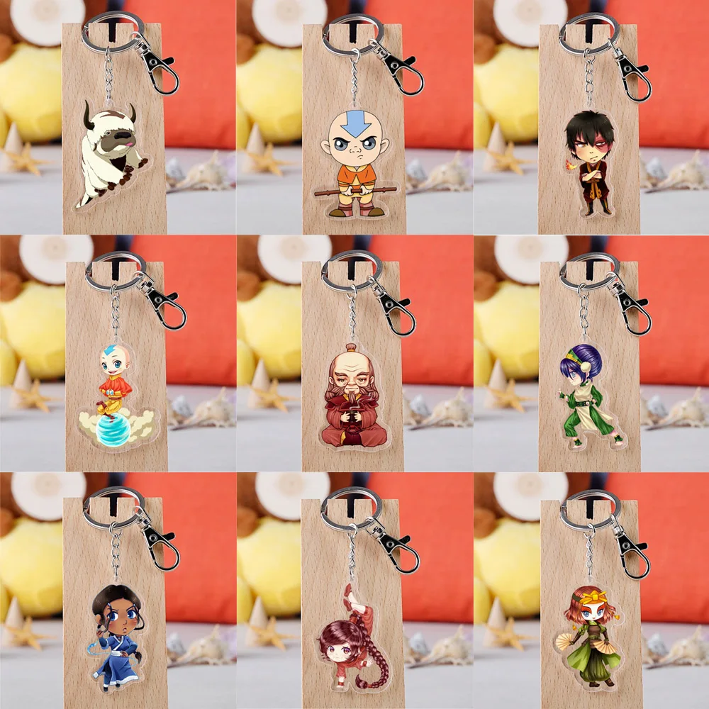 Hot-Classic-Anime-The-Last-Airbender-Acrylic-Key-Chain-Aang-Katara ...