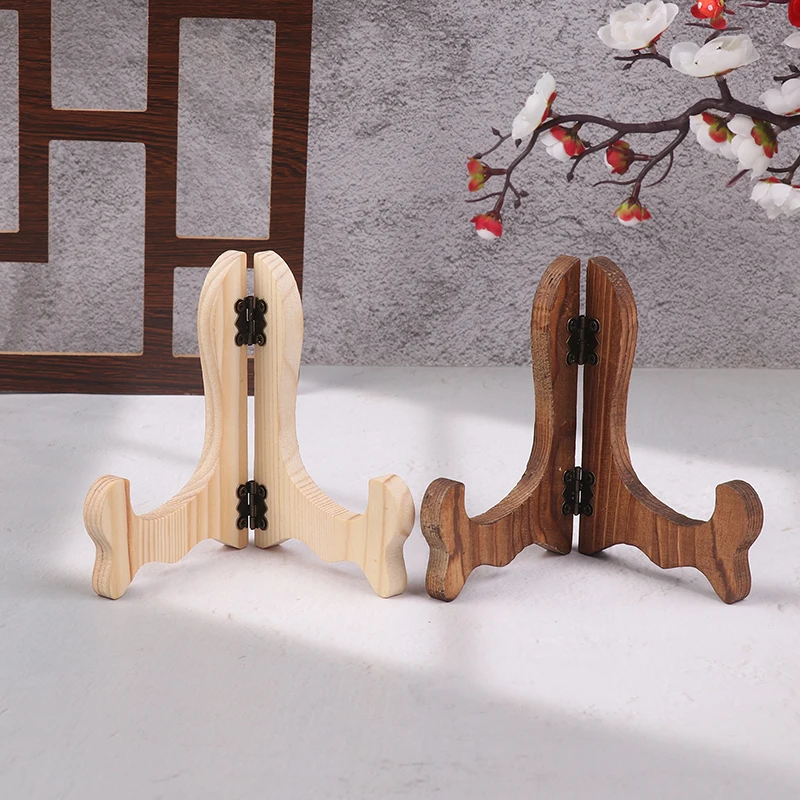 1Pc-Retro-Wood-Easel-Plate-Storage-Rack-Plate-Tea-Cake-Dish-Display ...
