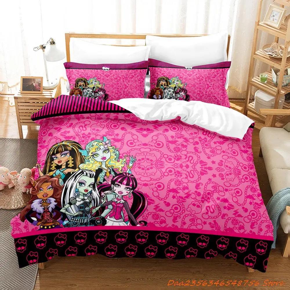 2023 Monster High Bedding Set Single Twin Full Queen King Size Bed Set ...