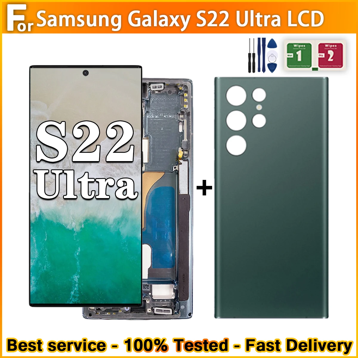 AMOLED-LCD-For-Samsung-S22-Ultra-LCD-Display-Touch-Screen-Digitizer-For ...