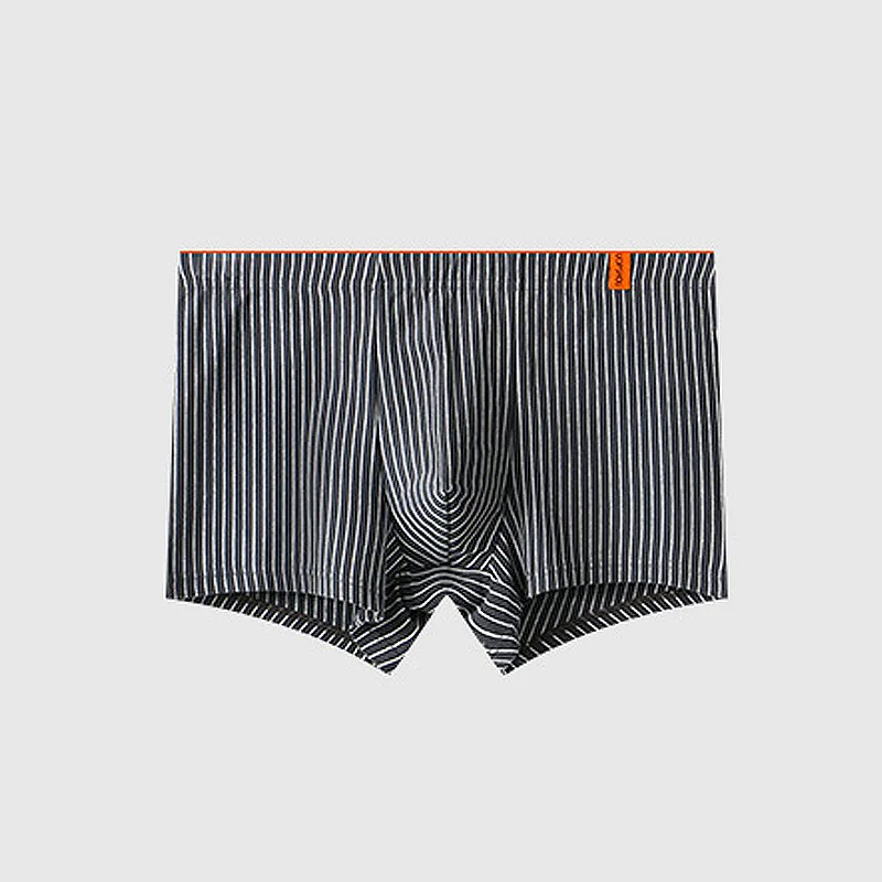 Boxer-shorty,Sous-vêtements en poudre convexe pour hommes,rayure en ...