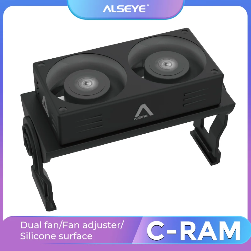 Alseye Ram Cooler Cooling Fan Ram Memory Cooler With Dual 60mm Fan Pwm 1200-2000rpm Radiator For ...