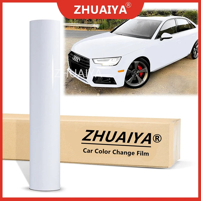 Car Color Change Film White Premium Super Gloss High Glossy Sticker DIY ...