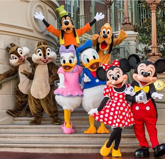 Cute-Cartoon-Mickey-Minnie-Mouse-Mascot-Costume-Disney-Characters ...