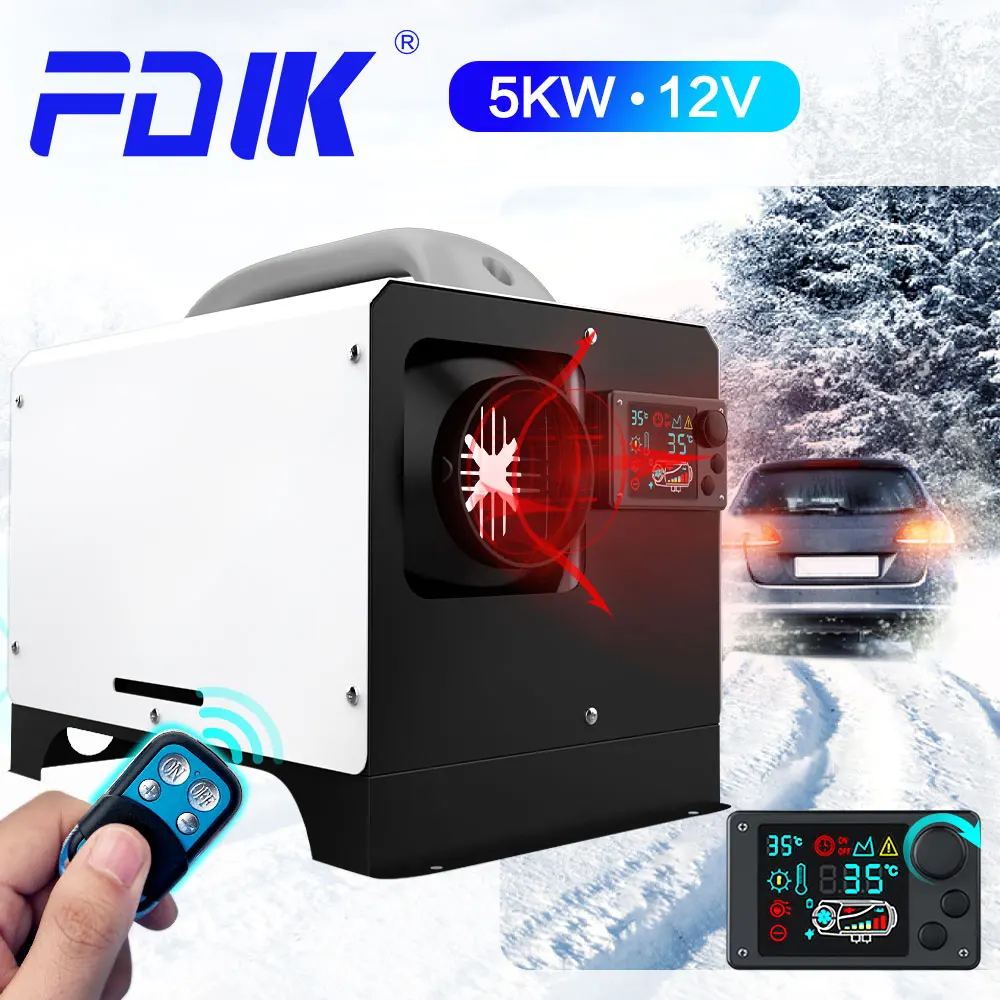 FDIK Alle In Einem Diesel Heizung 12V 5KW LCD mit Drehschalter für ...