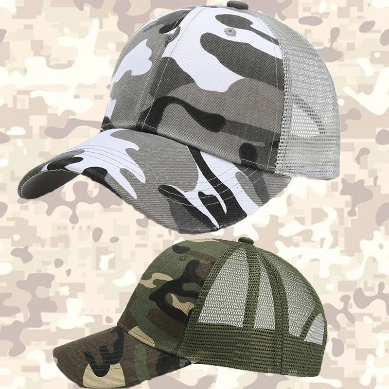 Camouflage-Army-Baseball-Caps-Military-Camo-Baseball-Hat-Men-Mesh ...
