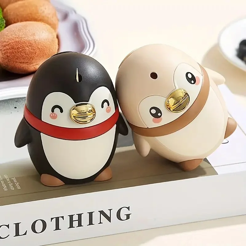 Penguin Toothpick Box Cartoon Cute Animal Automatic Press Type ...