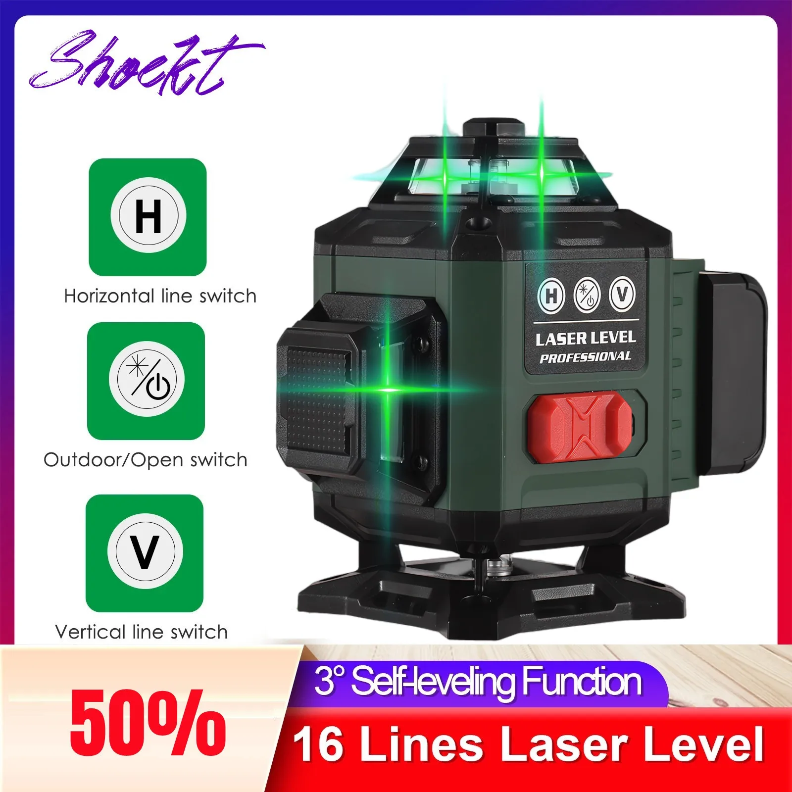 Advanced-Self-Leveling-Laser-Level-360-Self-leveling-Effortless ...
