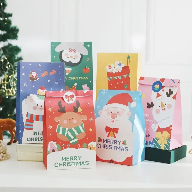 Natal-Kraft-Paper-Bags-Snowflake-Craft-Gift-Bag-Festival-Party ...