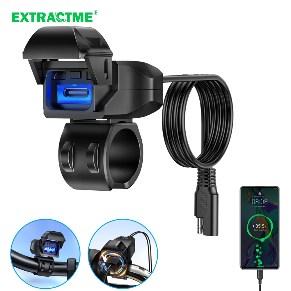 Extractme-Motorcycle-USB-Charger-SAE-to-USB-Adapter-Waterproof ...