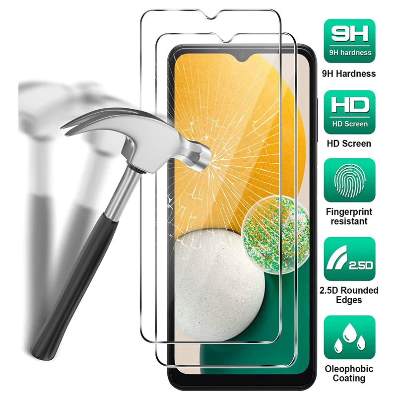 Full Cover Tempered Glass For Samsung Galaxy A03 A13 A23 A33 A53 A22 A32 A52 A72 A73 A51 A71 ...