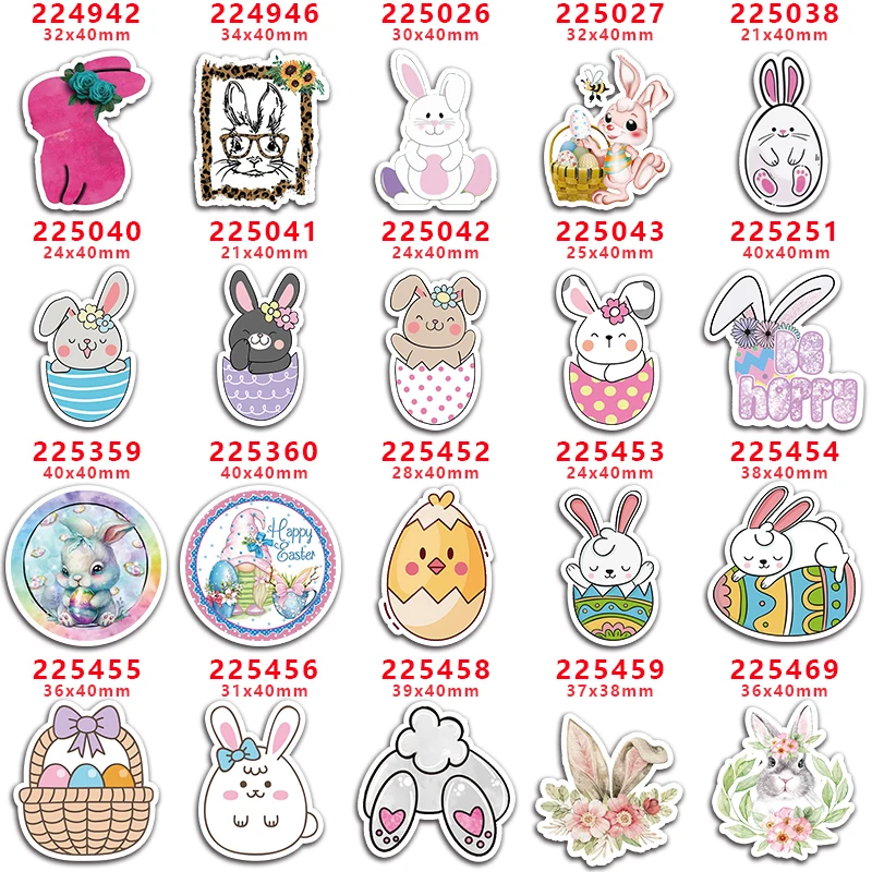 10pcs/lot lovely Easter Acrylic Flatback Planar Resins DIY Gift Crafts ...