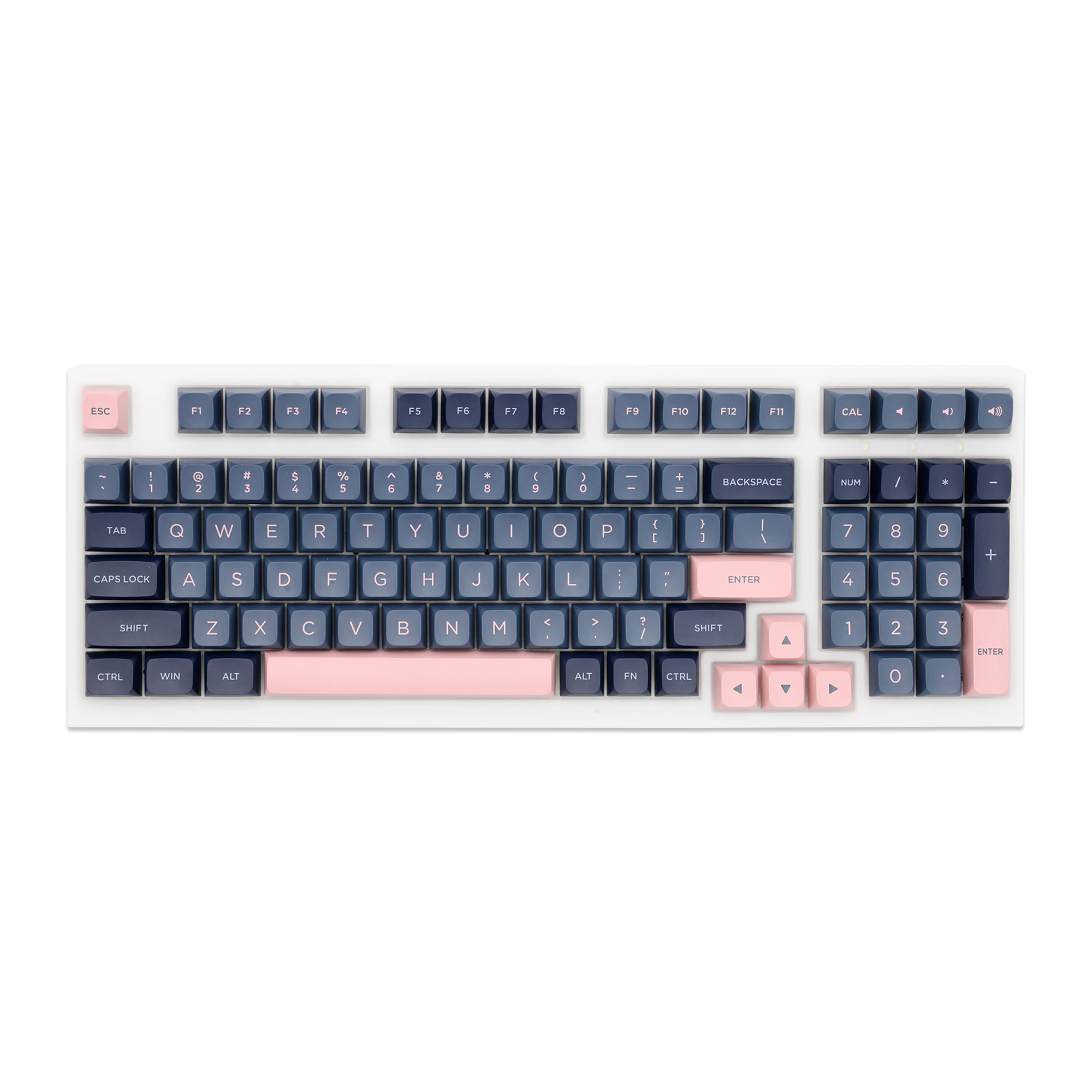 Deep Space Blue Pink GK5 Profile Doubleshots Keycap Set PBT for ...