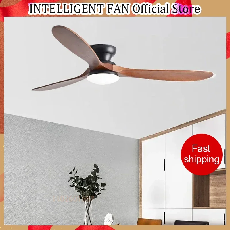 52inch-Low-Floor-Ceiling-Fan-Light-Remote-Control-Led-Llights-Indoor ...