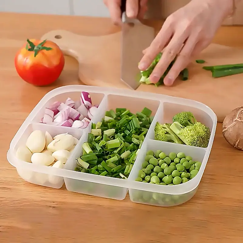 Multi-compartment-Food-Storage-Box-Fresh-keeping-Box-Fridge-Organizer ...