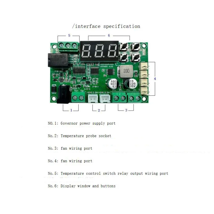 Connect 6.0A fan to DC Fan 3A Temperature Control Governor (not enough ...