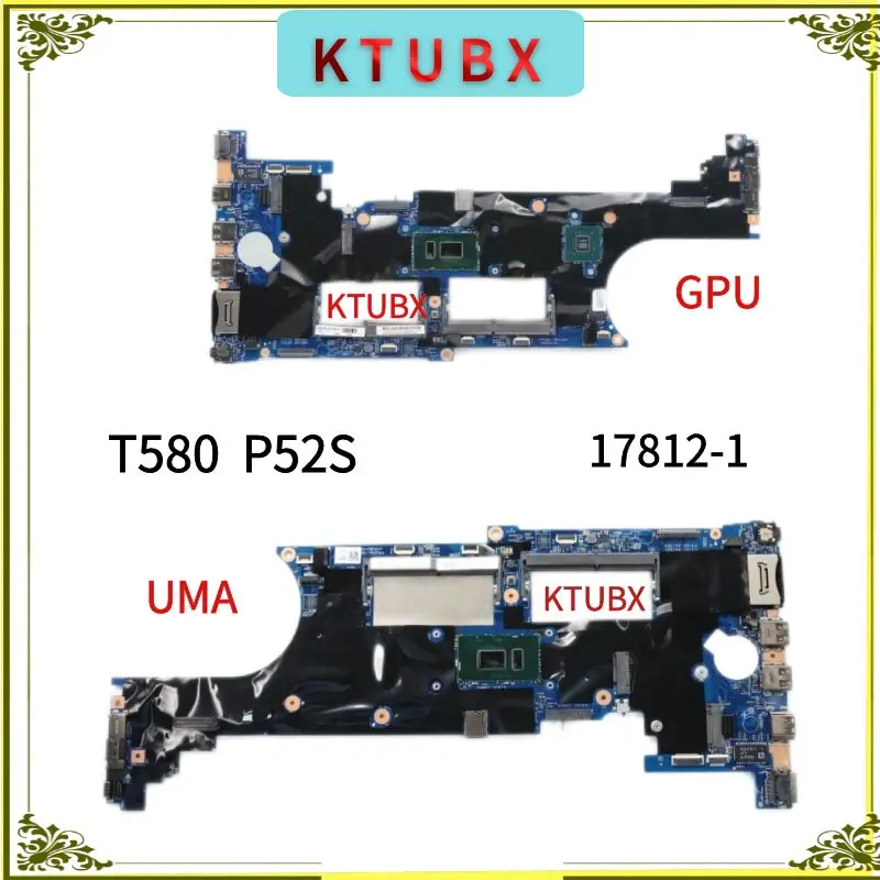 17812-1-Motherboard-For-Lenovo-ThinkPad-T580-P52S-Laptop-Motherboard ...