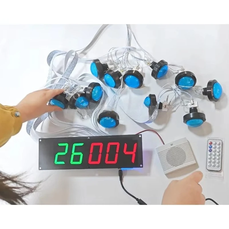 Puzzle Game Booth Interactive Agility Push Light Emitting Diode Button ...