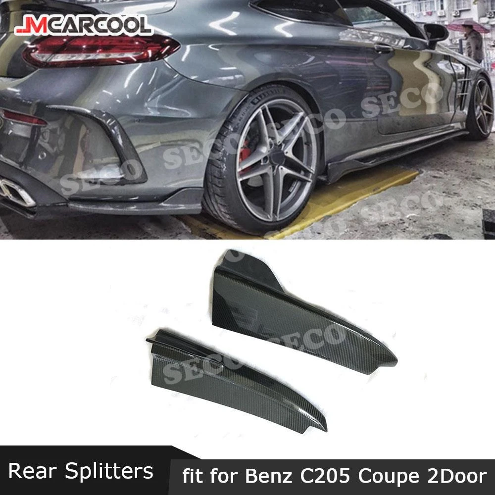 Carbon Fiber / Frp Rear Lip Splitters Bumper Aprons Flaps For Mercedes ...