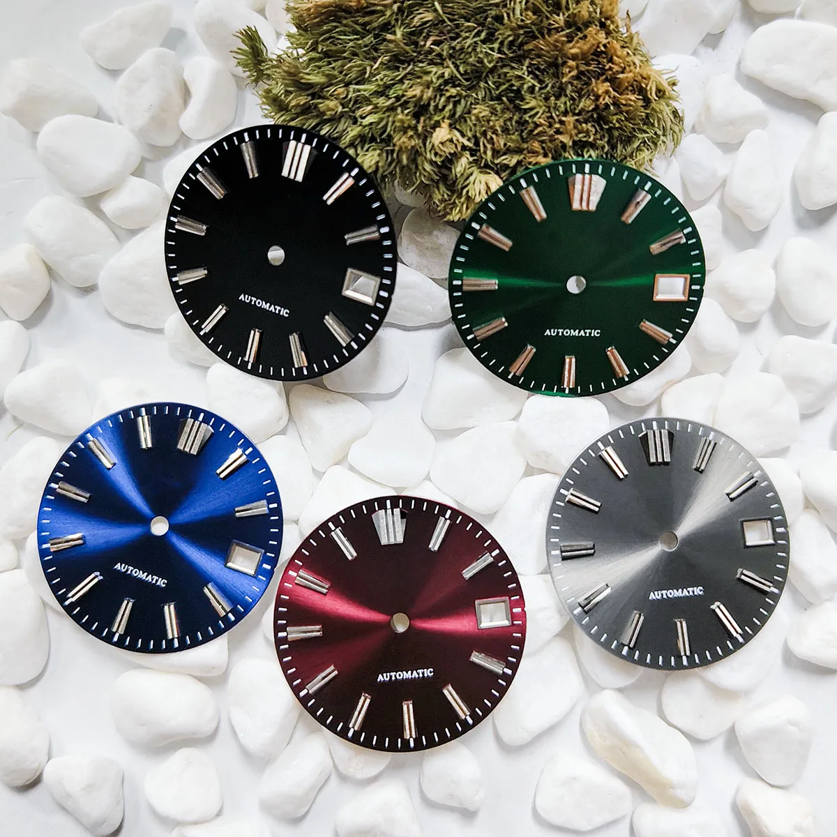 28-5mm-Red-NH35-36-Dial-Custom-logo-watch-dial-grey-red-black-Calendar ...