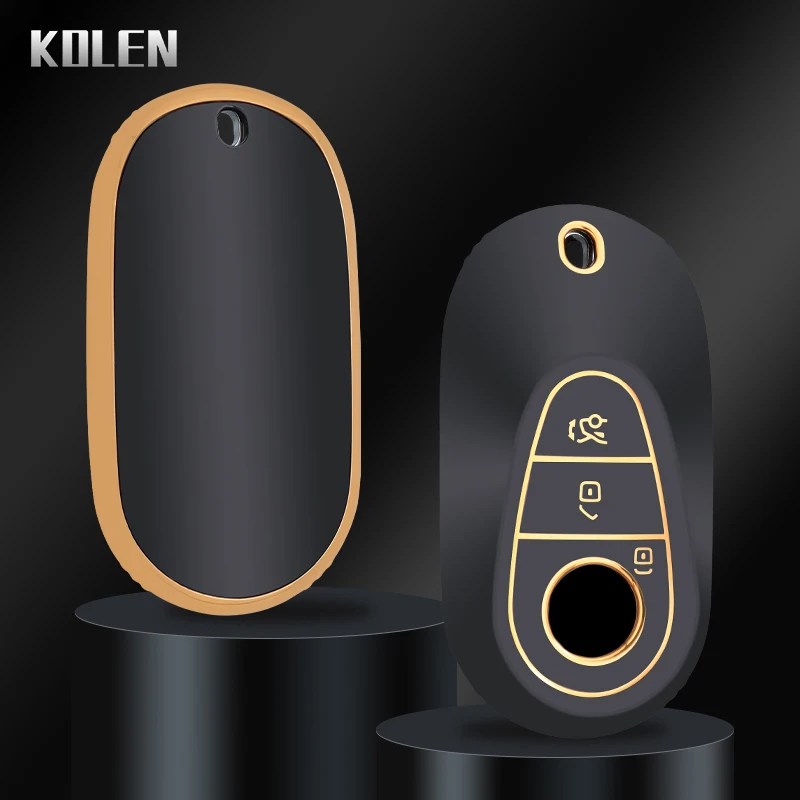TPU Car Remote Key Case Cover Fob For Mercedes Benz 2022 C S Class W206 ...