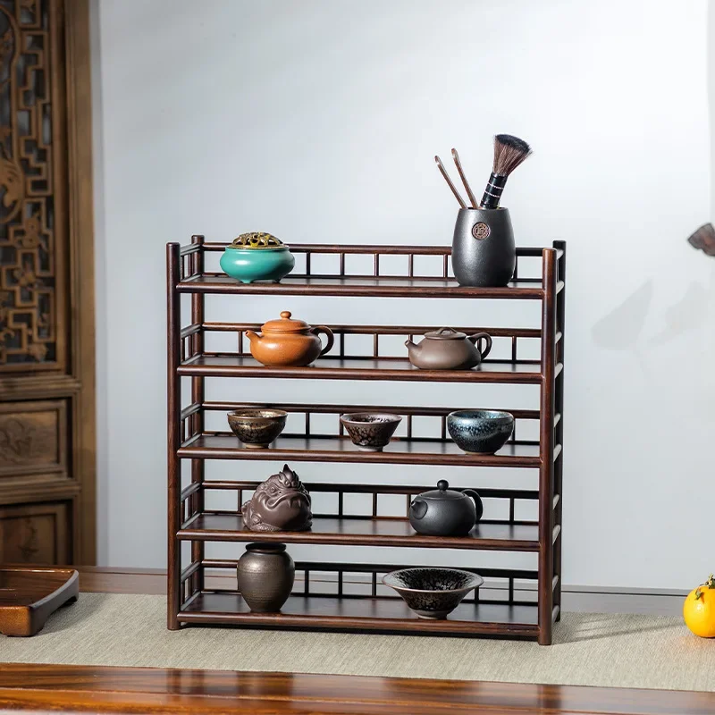 Bamboo-Tea-Set-Storage-Racks-Desktop-Chinese-Style-Tea-Cup-Curio ...