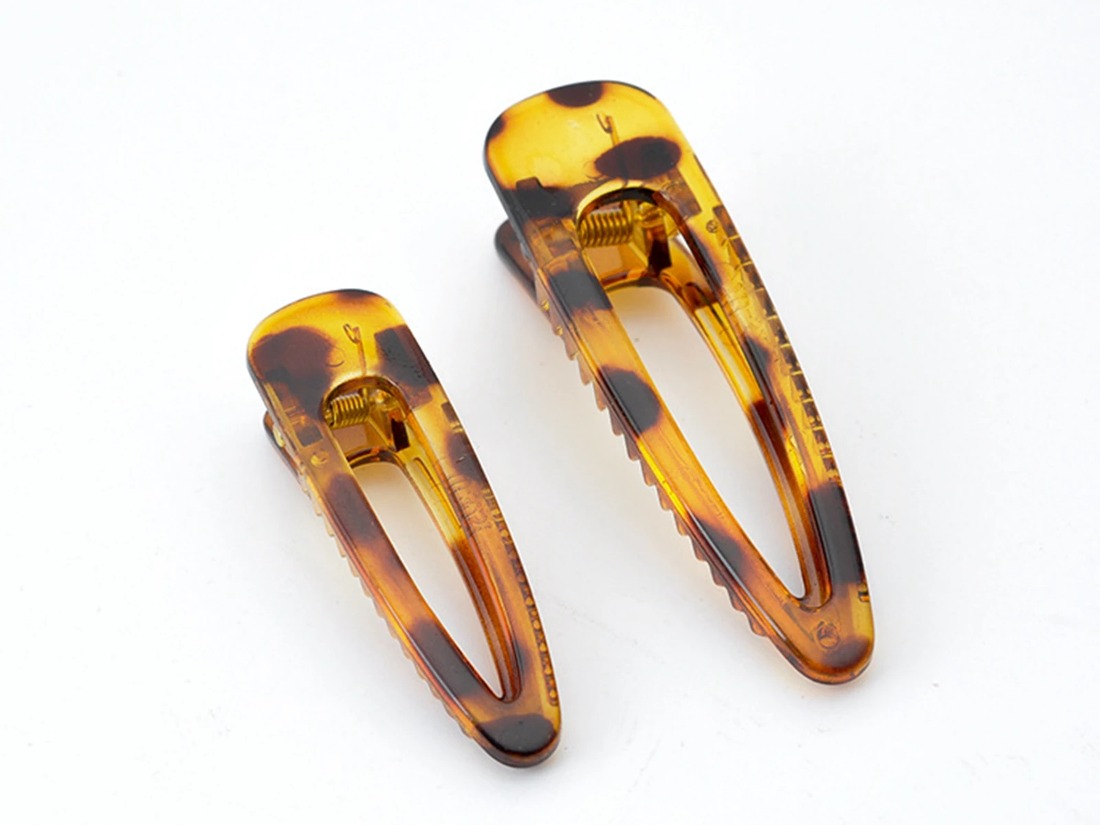 5 Pcs Ladies Tortoise Shell Plastic Hair Alligator Clip 60mm 80mm Bangs ...