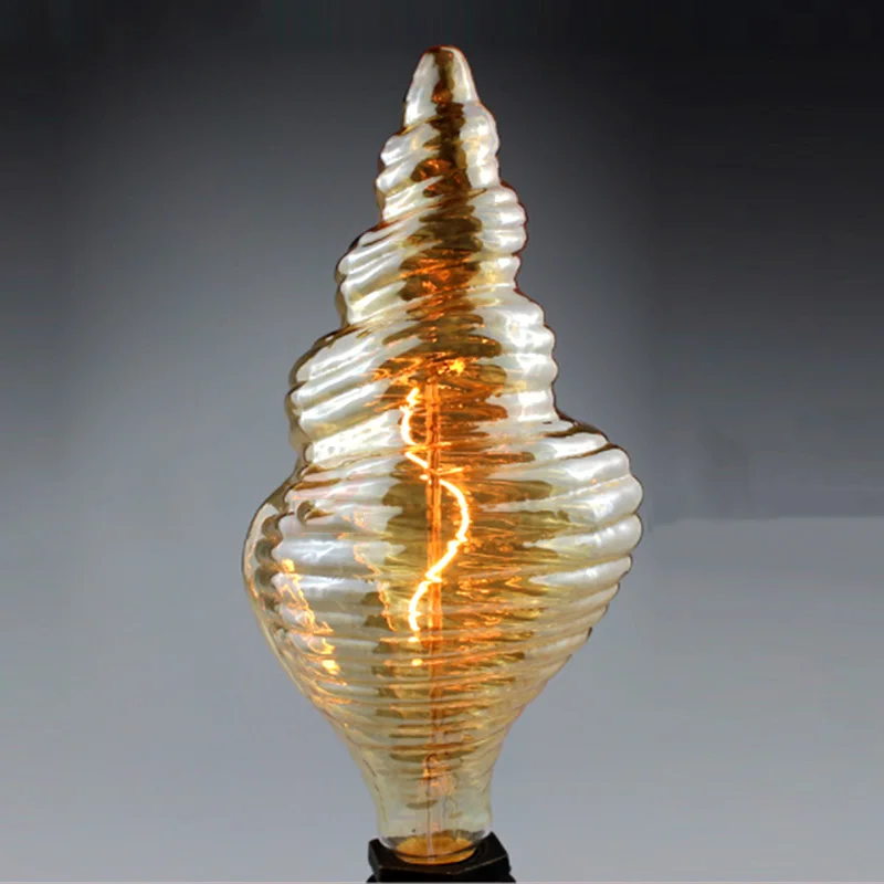 Special-Shaped-E27-Warm-Light-Sea-Spiral-Light-Bulb-LED-Filament-Light ...