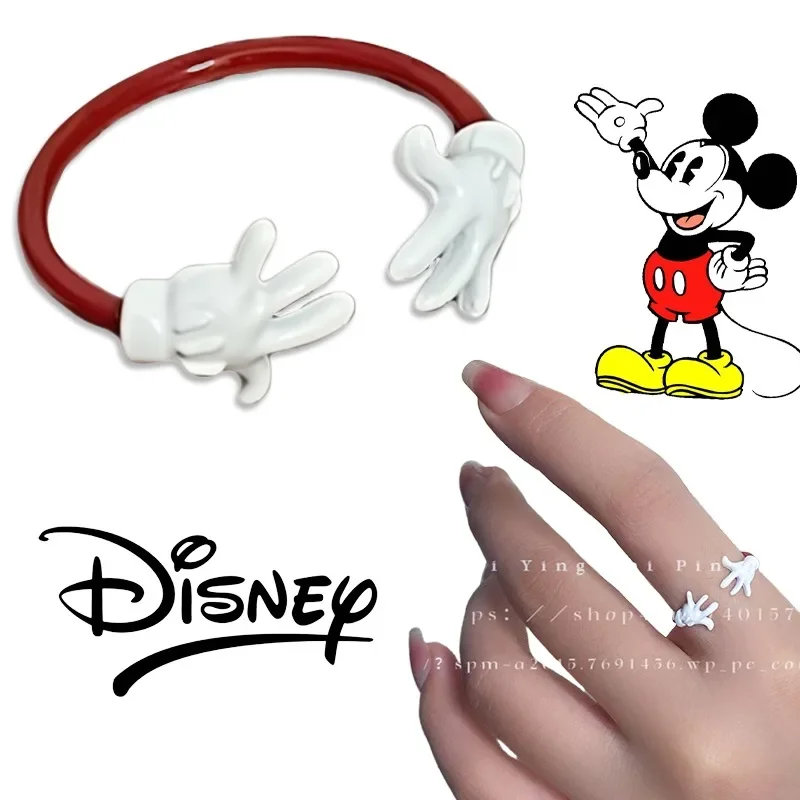 Disney-Mickey-Mouse-Rings-Kawaii-Cartoon-Women-Girls-Funny-Rings-Cute ...