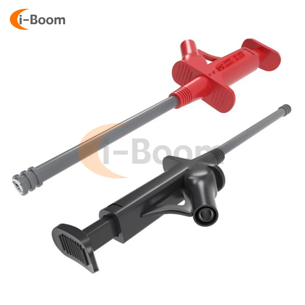 Insulated Test Hook Clip 1000V 5A IC Test Hook Clip Grabbers Probe ...