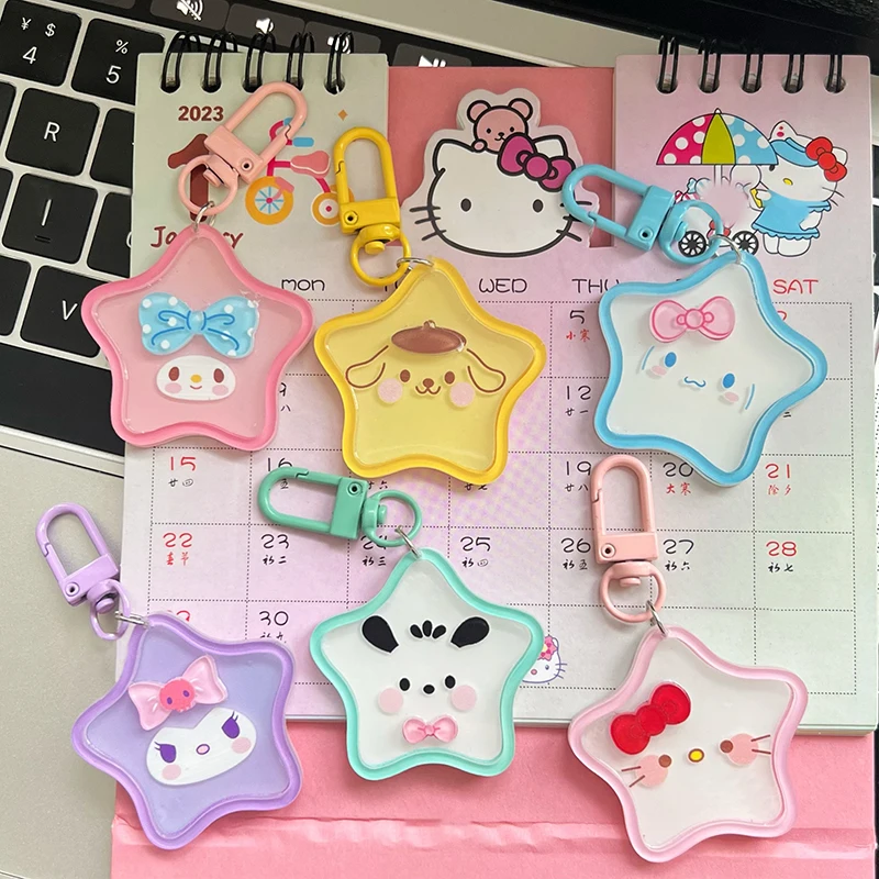 1Pc-Anime-Sanrio-Figure-Keychain-Hello-Kitty-Kuromi-Cinnamoroll-Star ...