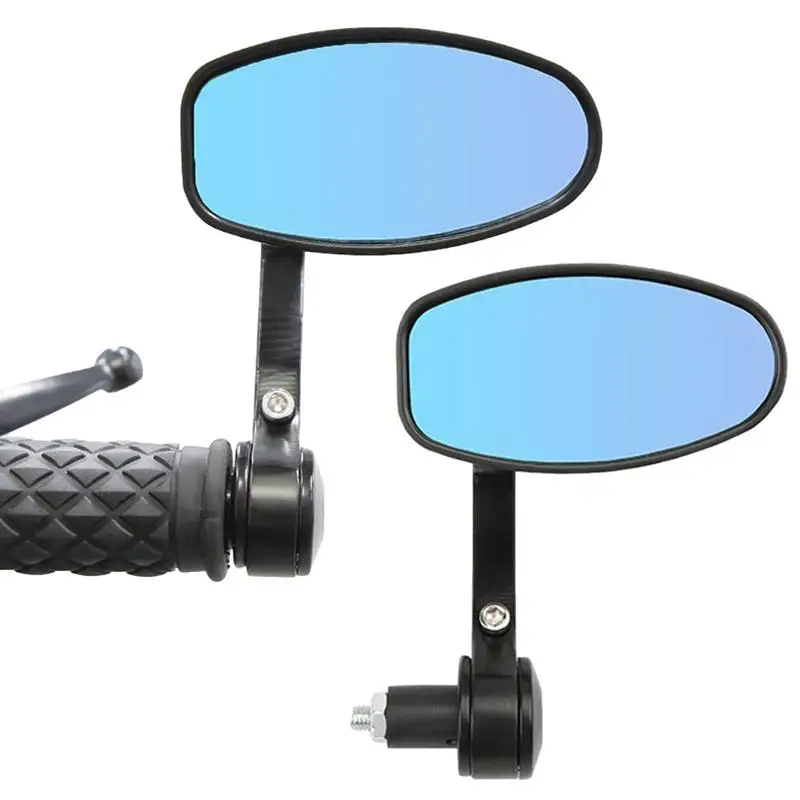 Motorcycle-Mirrors-Handlebars-hold-Bar-End-Rearview-Mirrors-Round ...