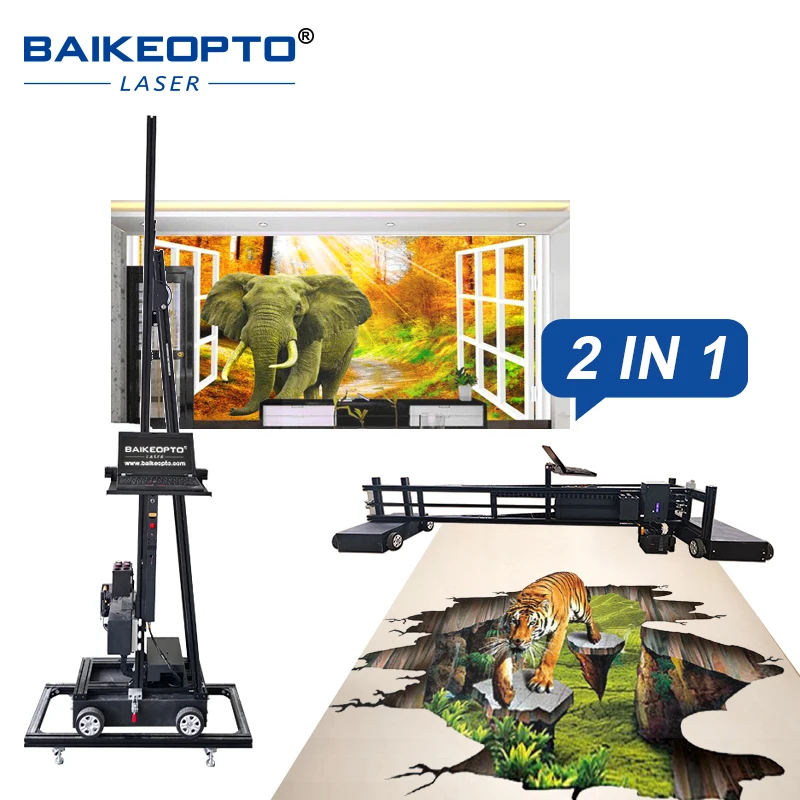 Precision 3D Automated Inkjet Wall Printing Machine for Detailed ...