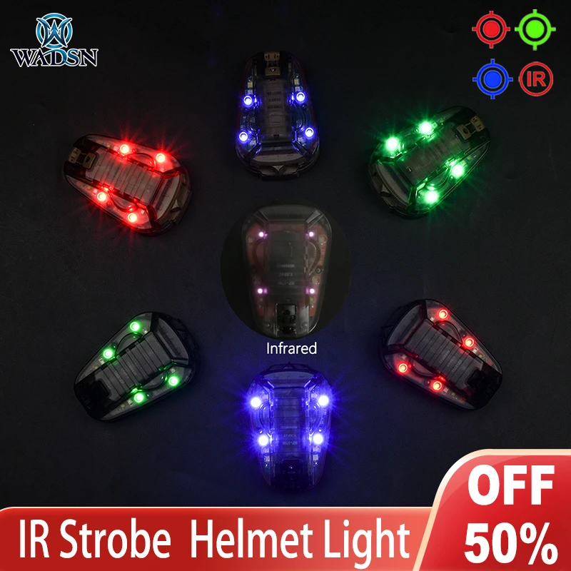 New Multipurpose Outdoor Helmet Strobe Light Waterproof Survival Safety ...