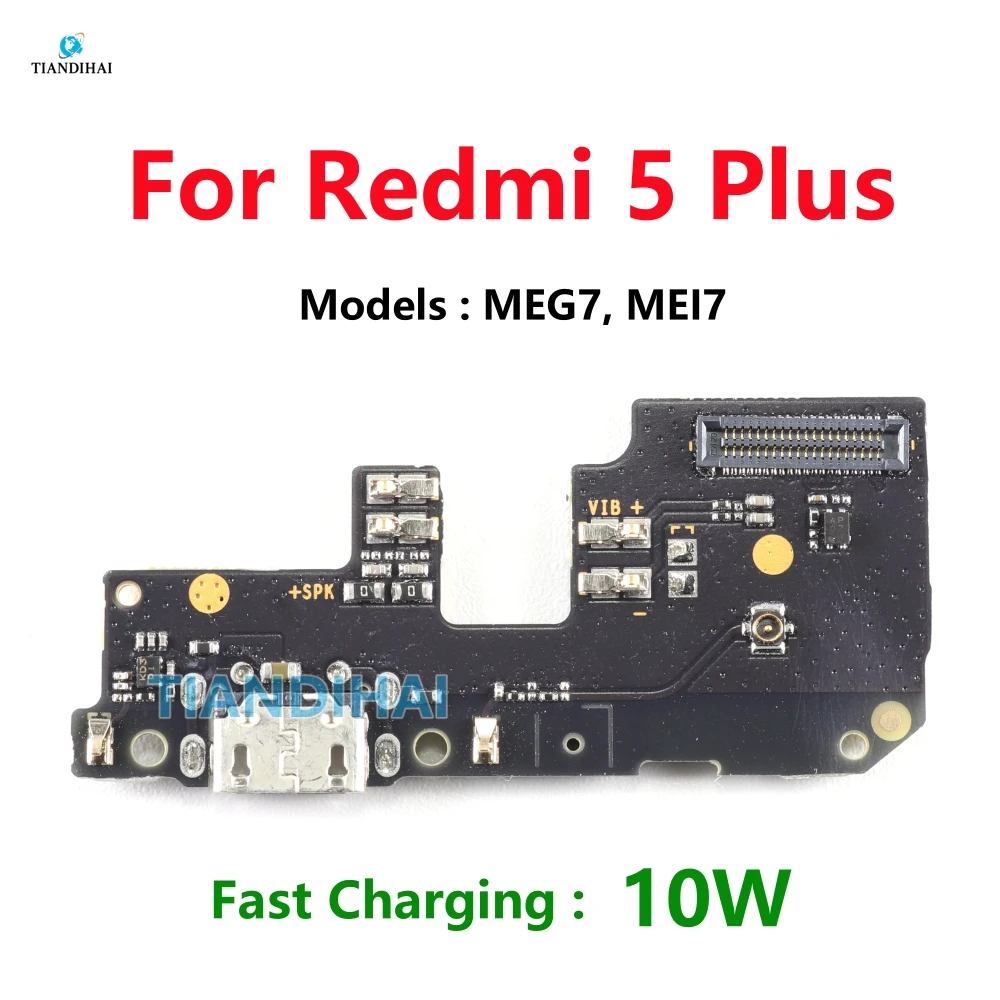 For Xiaomi Redmi 5 Plus Charging Board Dock Connector USB Plug Charger ...