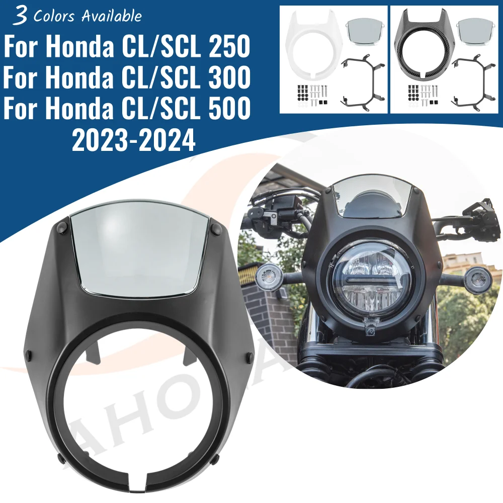 For-Honda-CL-SCL-250-300-500-2023-2024-CL300-CL500-Headlight-Fairing ...