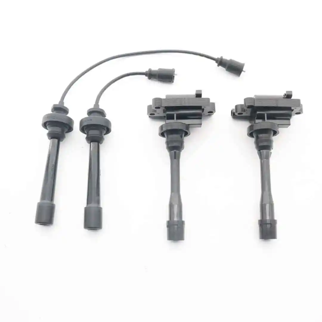 Brand new 4pcs brand new Ignition Coil SPARK PLUG LEADS kit for ...